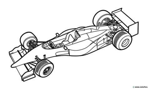 Coloriage d une voiture de course rapide à Télécharger ou à Imprimer