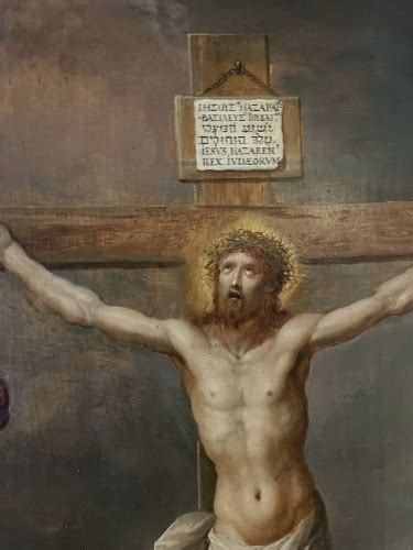 La Crucifixion Ecole Flamande Du E Si Cle N