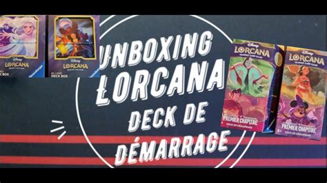Unboxing Lorcana Deck De D Marrage Youtube