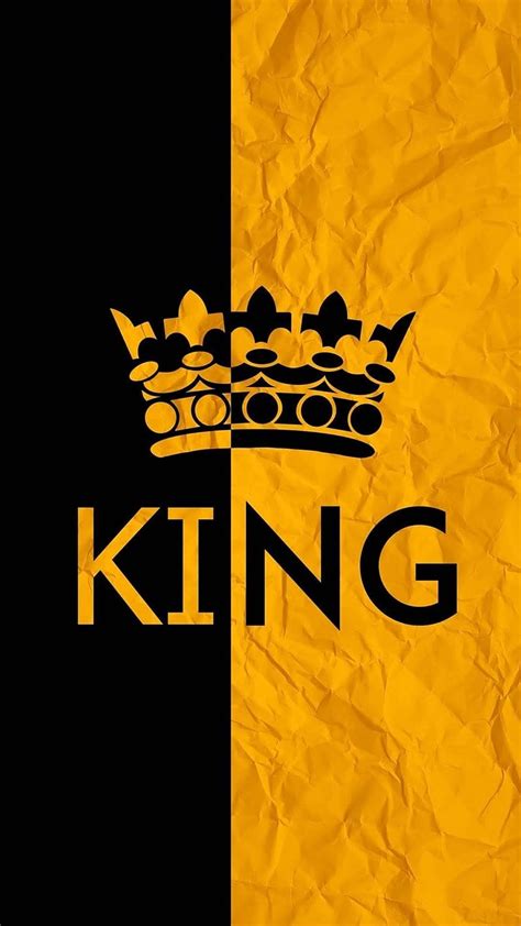 Attitude King Black And Yellow Crown HD Phone Wallpaper Peakpx