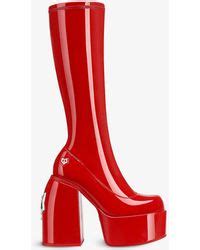 Naked Wolfe Spice Knee High Boots In Black Lyst Australia