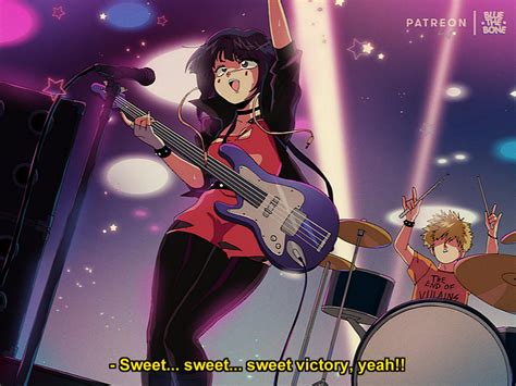 I Drew Kyoka Jiro Rockin It Out On Stage 90s Anime Style Bluethebone Bluethebone