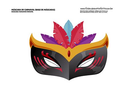 6 Máscaras de Carnaval imprimibles Bebeazul top