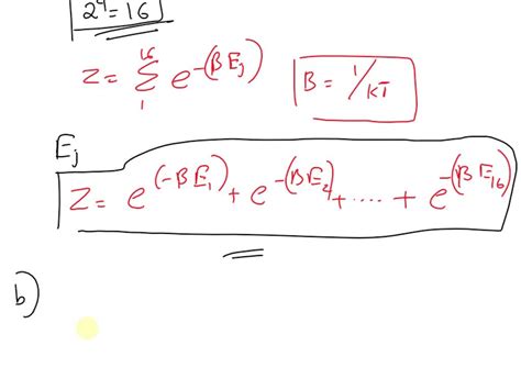 a calculate the partition function for the ising model on a square lattice for n 4 spins in