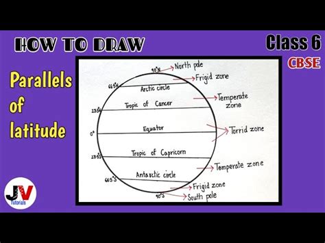 Lines Of Latitude And Longitude Labeled
