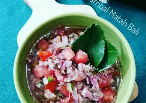 Resep Sambal Matah Bali Oleh Keko Risti Cookpad