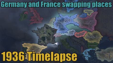 If France And Germany Switched Places Hoi4 Timelapse YouTube