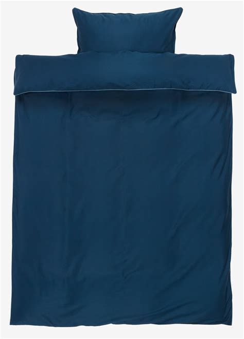 Sengetøj SANNA satin 140x200 mørkeblå JYSK