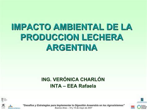 Impacto Ambiental De La Produccion Lechera Argentina