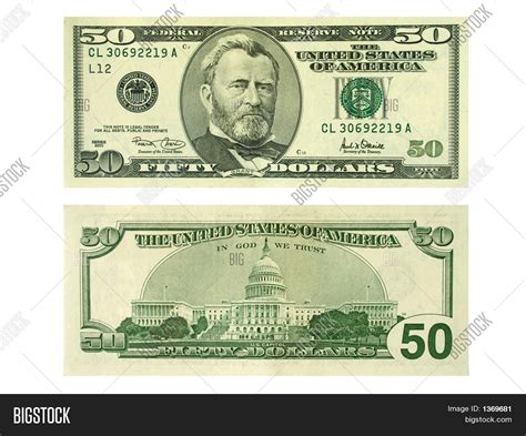 Printable Fifty Dollar Bill Image Actual Size