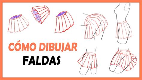 Cómo DIBUJAR FALDAS de anime Timanima YouTube