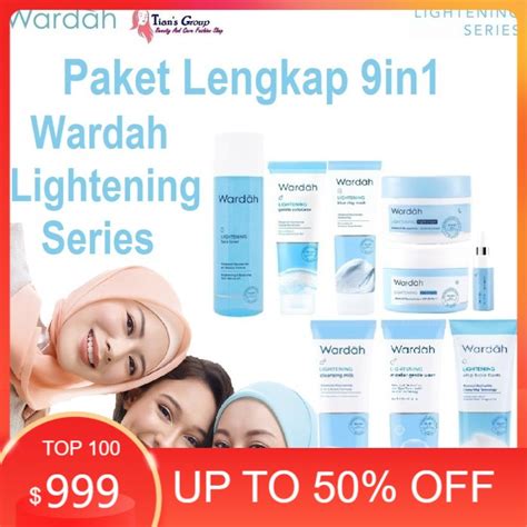 Jual Paket Lengkap 9in1 Wardah Lightening Series Besar Ori Bpom