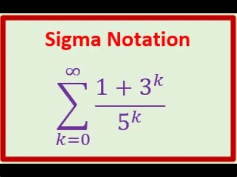 Find Sum Of Series Important Test Question Sigma Notation YouTube