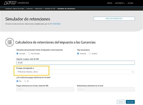 Retenci N De Ganancias Rg Actualizaci N Del Simulador Afip Tributum