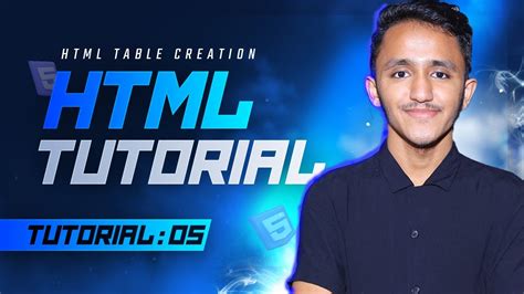 how to create table using html html tutorial 05 html table complete web development