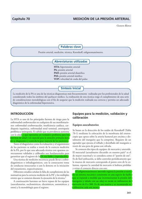 Medición de la Presión Arterial Angela Maldonado uDocz