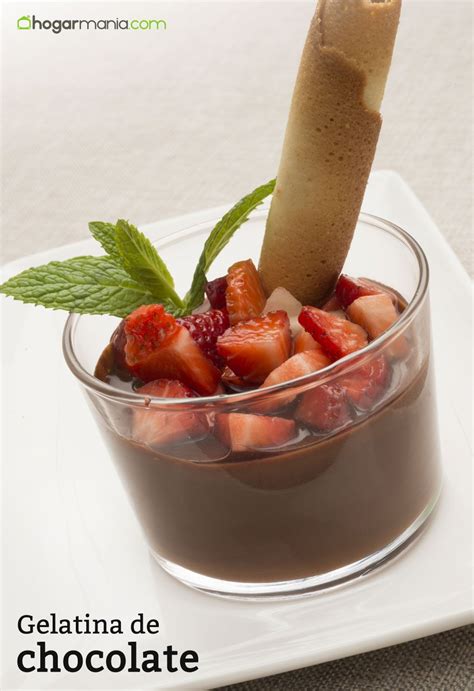 Gelatina De Chocolate Recipe Desserts Food Recipes