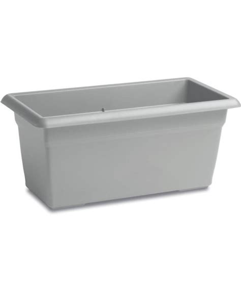 Bac Fleur Rectangulaire L Cm Plastique Anthracite
