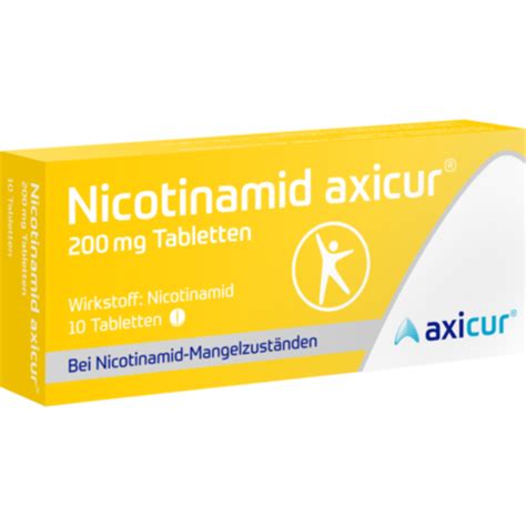 Nicotinamid Axicur Mg Tabletten Beipackzettel Apotheken Umschau