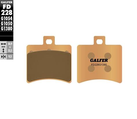 Pastillas De Freno Galfer Sinterizadas FD228G1380