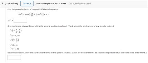 solved find the general solution of the given differential