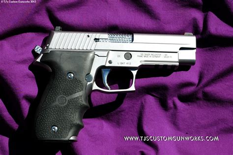 Custom Stainless Sig Sauer P226STR DAO Jewelled