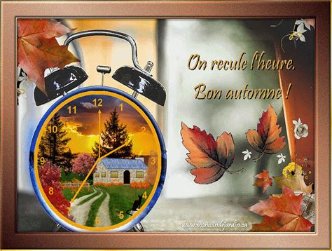 Aux Cartes Virtuelles Changement Heure AUTOMNE Cartes Statiques On