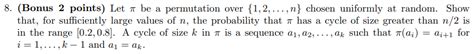 solved 8 bonus 2 points let π be a permutation over