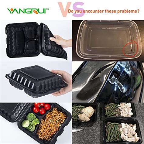 Yangrui Clamshell Food Containers Shrink Wrap Pack Inch To Go