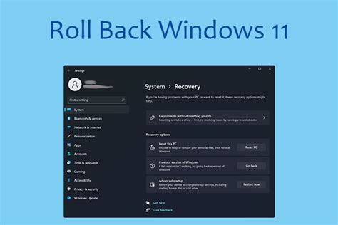 How To Roll Back Windows A Full Guide