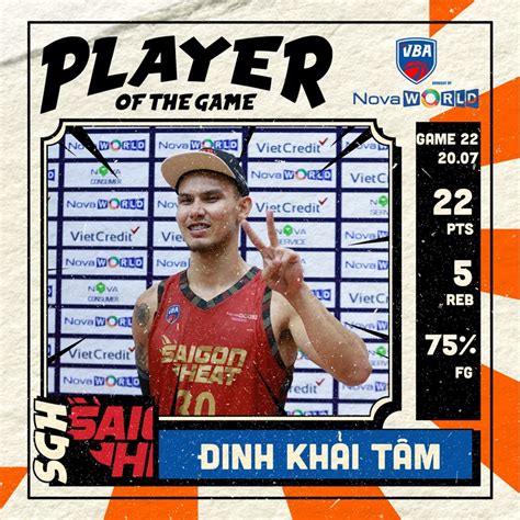 Kết quả VBA 2022 Game 22 Saigon Heat vs Hanoi Buffaloes