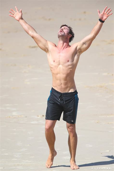 Chris Hemsworth Shirtless Pictures Popsugar Celebrity Uk Photo