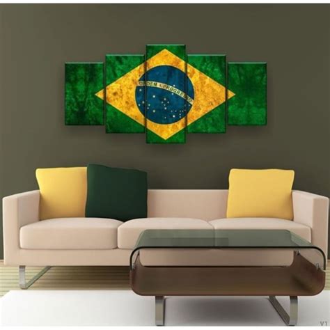 Quadro Personalizado Decorativo Mosaico Bandeira Do Brasil Shopee Brasil