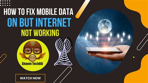 How To Fix Mobile Data On But Internet Not Working Youtube