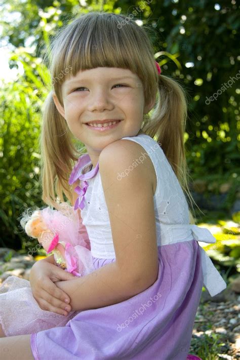 Small Girl And Doll Stock Photo By 445017 55662111