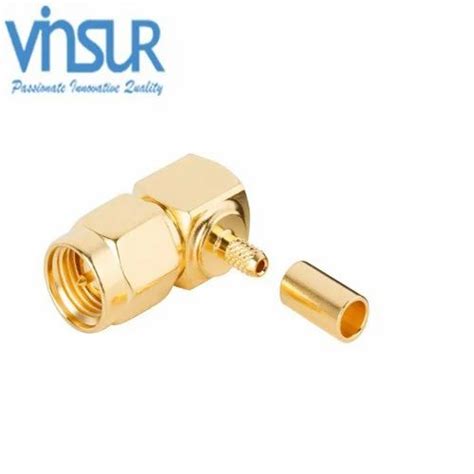 11512012 Rf Connector 50ohms Sma Male Right Angle Crimp Type