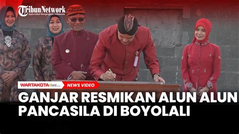 Peringati Hari Pancasila Ganjar Resmikan Alun Alun Pancasila Di