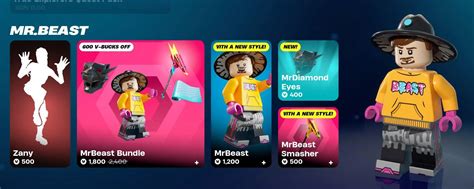Fortnite MrBeast LEGO Skin And New Outfit Style