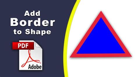 how to add border to a shape in pdf in adobe acrobat pro dc 2022 border ads adobe