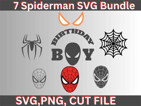 SPIDERMAN SVG Bundle Spider Man Svg Cut File For Cricut Spider Man