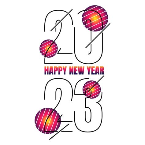 Premium Vector Happy New Year 2023 Vector