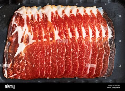 Dried Pork Meat Stock Photo Alamy