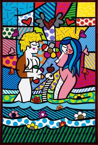 Adam Eve By Romero Britto On Artnet