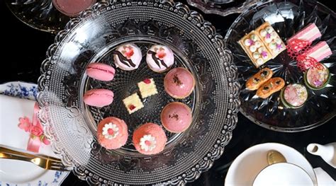 Cherry Blossom Afternoon Tea ชดนำชายามบายธมซากระ Bangkok Marriott