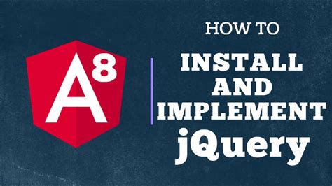 Angular 8 Adding And Using JQuery Step By Step YouTube