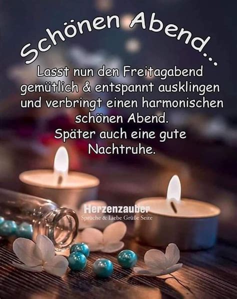 Pin von Gaby Spieltundbastelthier auf Freitagabend Schönen abend