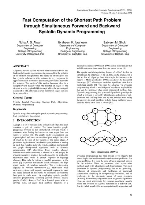 pdf fast computation of the shortest path problem through simultaneous forward and backward
