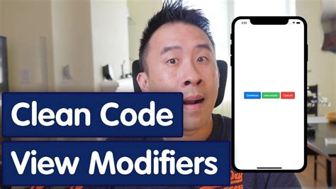 swiftui clean coding with custom view modifiers youtube