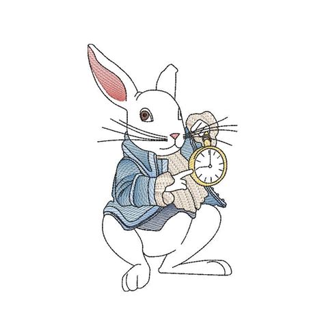 Alice In Wonderland White Rabbit Drawing