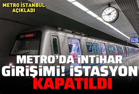 Son dakika Yenikapı Hacıosman Metro Hattı nda intihar girişimi